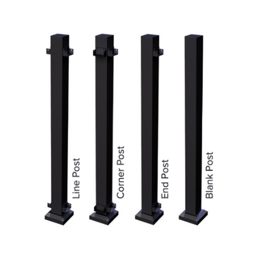 Keylink Discovery Series Surface Mount Aluminum Posts – INSO Supply